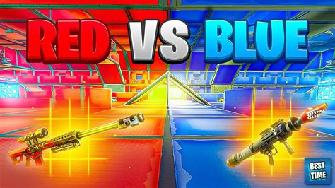 🔴 Red Vs Blue 🔵 0886 2177 2494 By Besttime Fortnite Creative Map