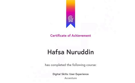 Hafsa Nuruddin On Linkedin Ux Certification Accenture