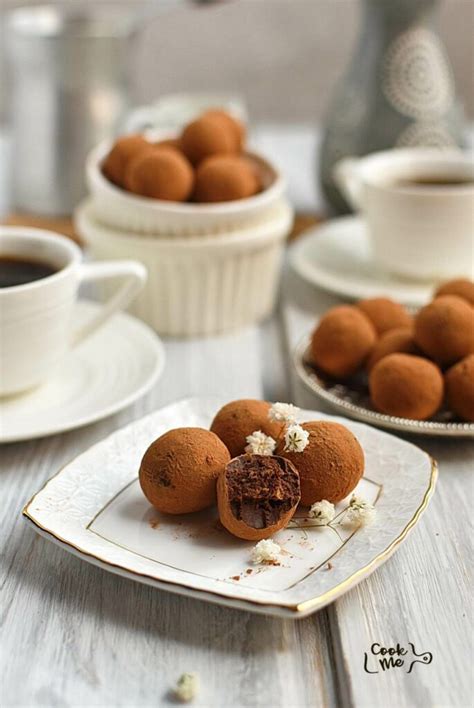 Creamy Dark Chocolate Truffles Recipe Cookme Recipes