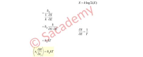Equipartition Theorem Sacademy