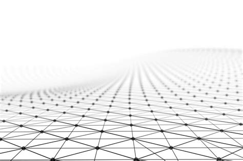 Black Network Connection Lines On White Background 3d Abstract Illustration