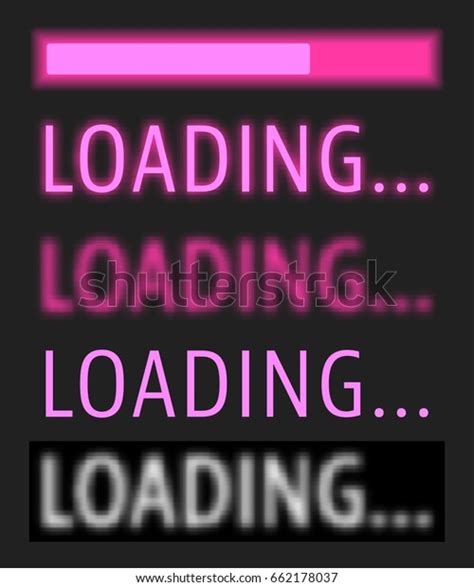 Loading Various Text Progress Bar Vector Stock Vector Royalty Free