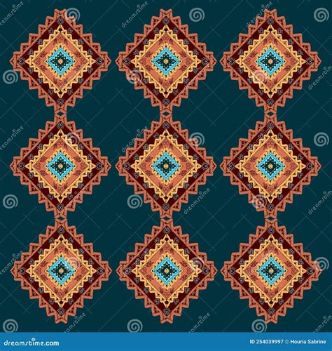 Seamless Berber Alphabet Pattern Signs Elements Vector Illustration