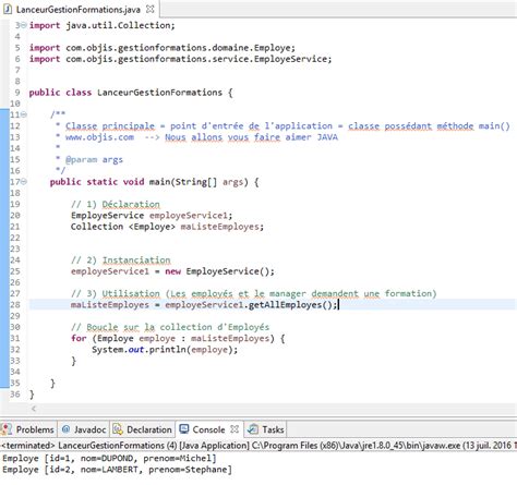 Tutoriel Java N Manipulation De Collections Objets Objis