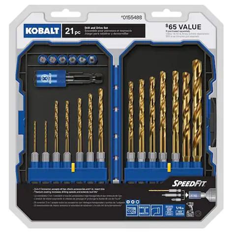Kobalt 21 Piece Titanium Metal Twist Drill Bit Set For Sale Mesa Az