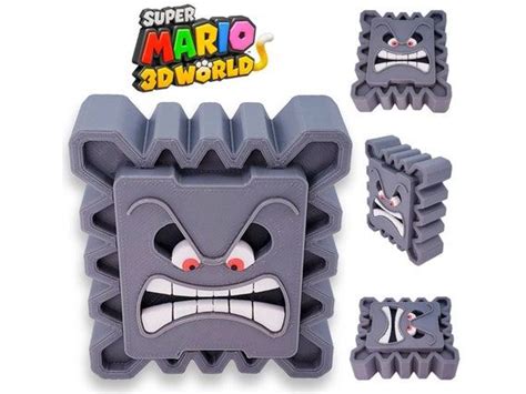 Super Mario Thwomp Nintendo Switch Inspired Retro Video Game Super Mario Retro Video Games