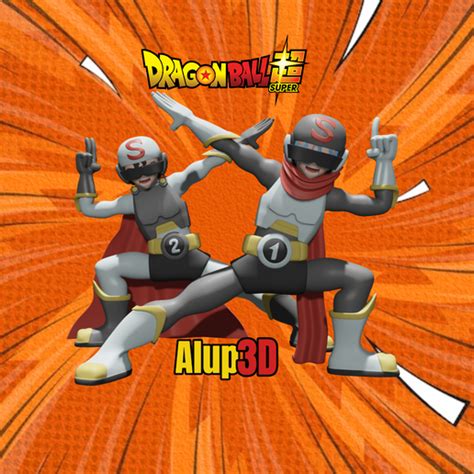 Stl File Saiyaman X1 And X2 Goten Trunks Dragon Ball Super
