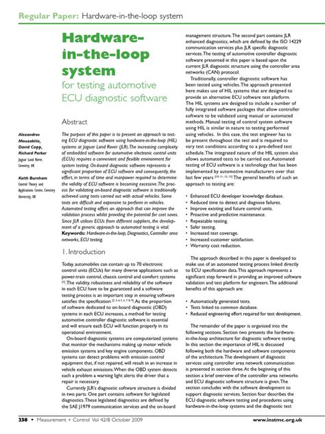 Mouzakitis Et Al 2009 Hardware In The Loop System For Testing
