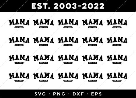 Mama Est SVG PNG DXF Files By Bmdesign TheHungryJPEG 41 OFF