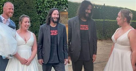 Keanu Reeves Surprises Newlyweds At Wedding Reception