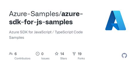Github Azure Samplesazure Sdk For Js Samples Azure Sdk For