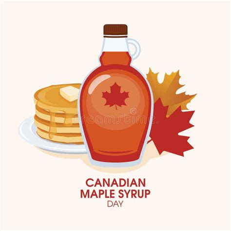 Canadian Maple Syrup Day Vector Stock Vector Illustration Of Isolated