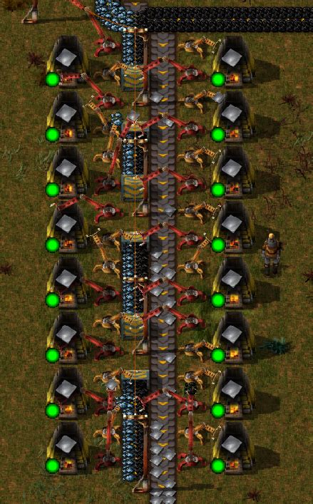Newb Here I M Pretty Darn Proud Of My Smelter Setup R Factorio