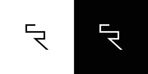 Modern And Sophisticated Letter SR Initials Logo Design 17260584 Vector