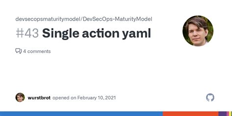 Single Action Yaml Issue Devsecopsmaturitymodel DevSecOps MaturityModel GitHub