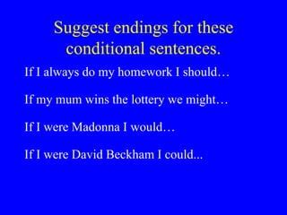 Conditional Sentences And Their Types And Usage PPT