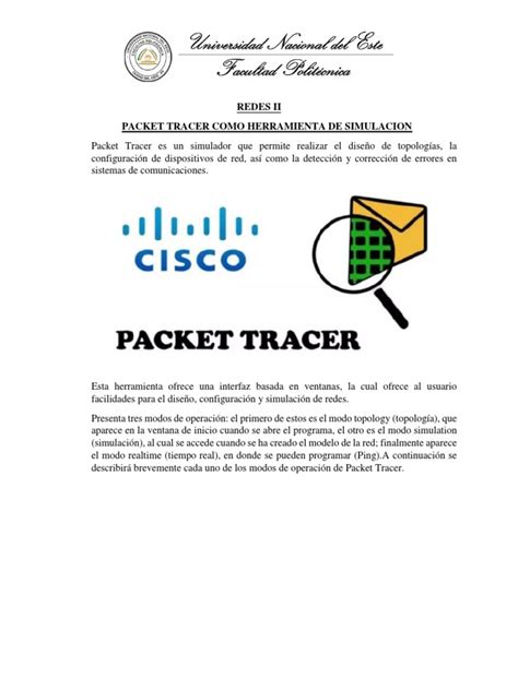 Guia Cisco Packet Tracer Pdf Red De Computadoras Sistema De Nombres De Dominio