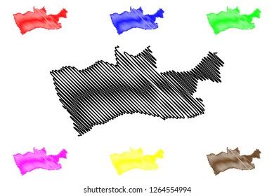 Mardin Provinces Republic Turkey Map Vector Stock Vector Royalty Free