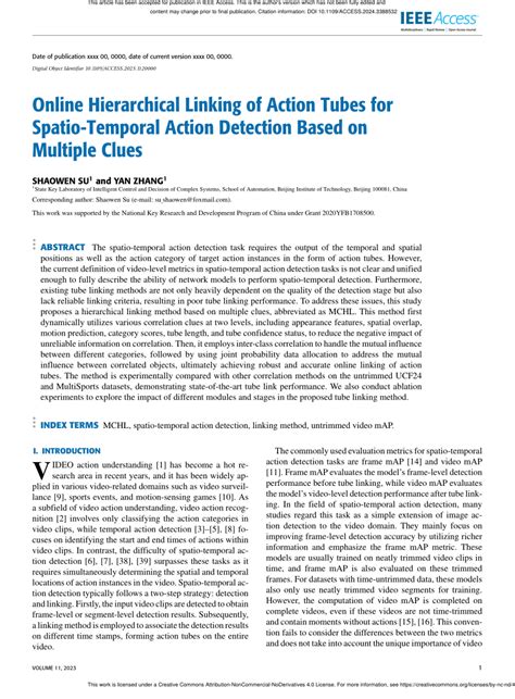 Pdf Online Hierarchical Linking Of Action Tubes For Spatio Temporal