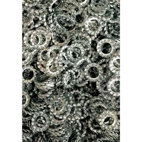 Material Stainless Steel External Tooth Lock Washer Bolt Size 4 Mm