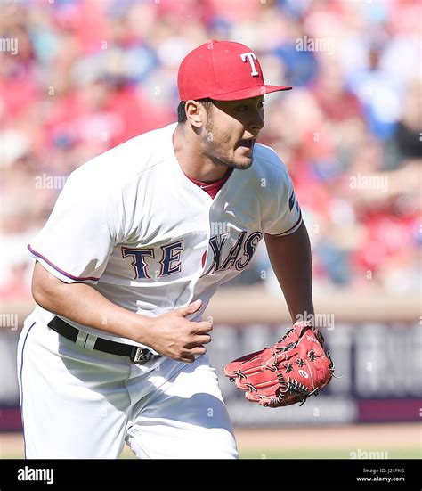 Arlington Texas Usa 23rd Apr 2017 Yu Darvish Rangers Mlb Texas