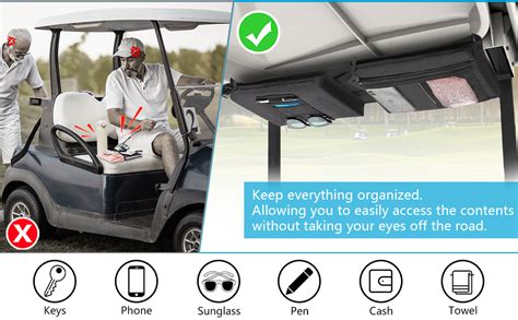 Golf Cart Overhead Storage Bag Strengthen Oxford Golf