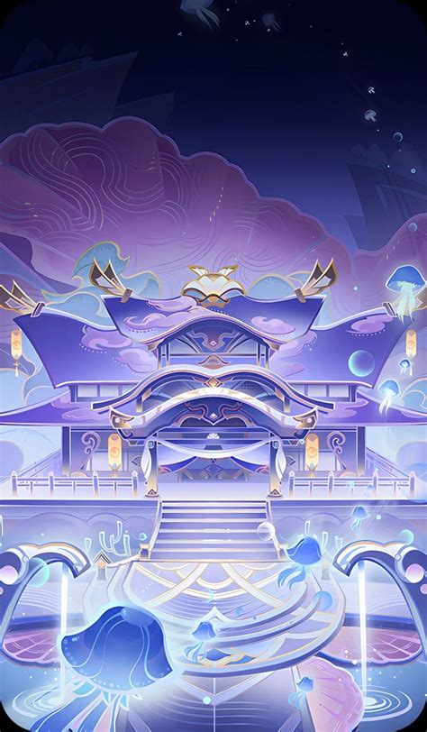 Sangonomiya Shrine Support Card Genius Invokation TCG Cards Genshin
