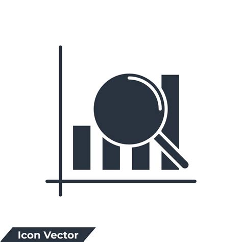 Analytics Icon Logo Vector Illustration Research Analyze Business