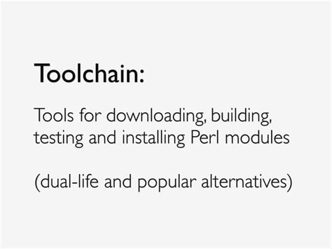 State Of The Velociraptor Mini Keynote Perl Toolchain PPT