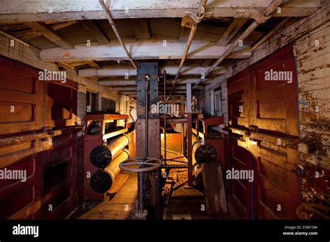 Interior View Of An Old Trail Snow Plow Texas State Railroad 1881