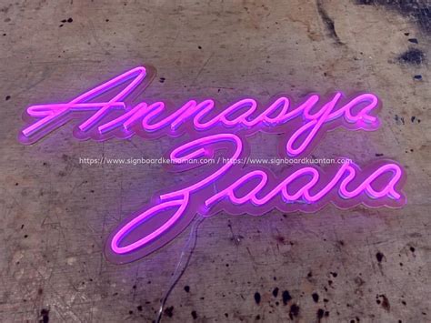Custom Design Indoor Led Neon Light Letetr Signage Pahang Kuantan