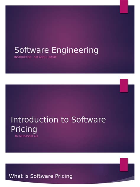 Software Engineering Presentation Pdf Software Development Process