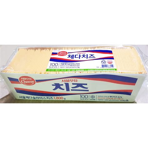 서울우유 체다 슬라이스치즈 18gx100장 홈플러스 택배배송