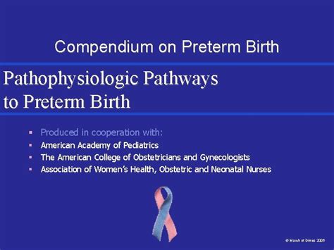 Compendium On Preterm Birth Pathophysiologic Pathways To Preterm