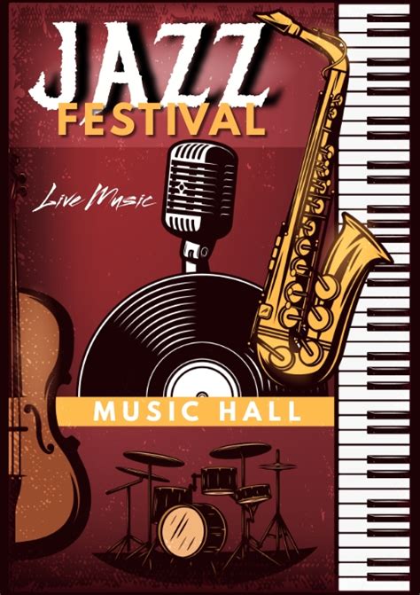 Jazz Festival Event Flyer Template Postermywall