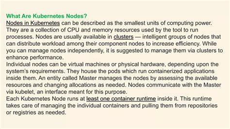 Kubernetes Cluster Vs Nodes Vs Pods Vs Containers Comparison Ppt