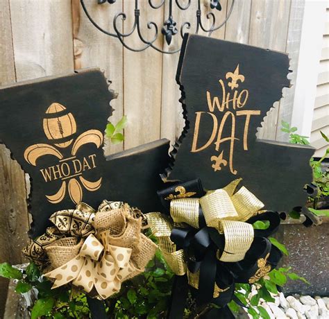 New Orleans Saints Decor Who Dat Nation Saints Decor Louisiana