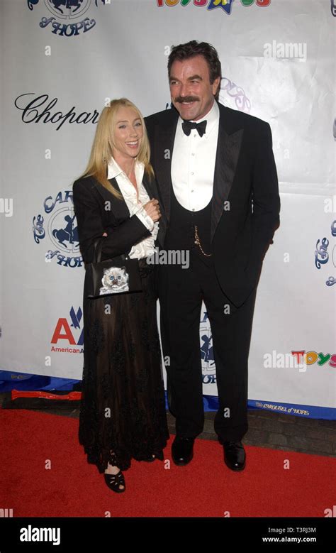 Los Angeles Ca October 15 2002 Actor Tom Selleck And Wife Jilly At