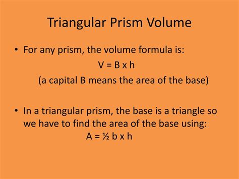 PPT Triangular Prism Volume PowerPoint Presentation Free Download ID