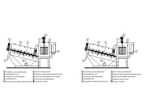 Sludge Dewatering Parafuse Presses In Autocad Cad 39725 Kb Bibliocad