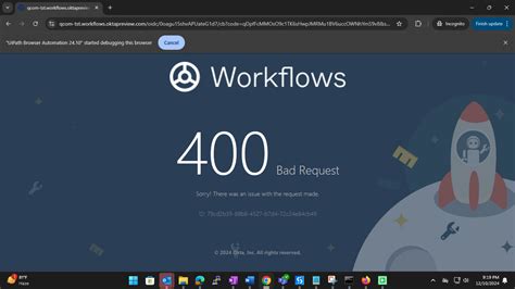 Getting 400 Bad Request As A Response After Click Activity Studio