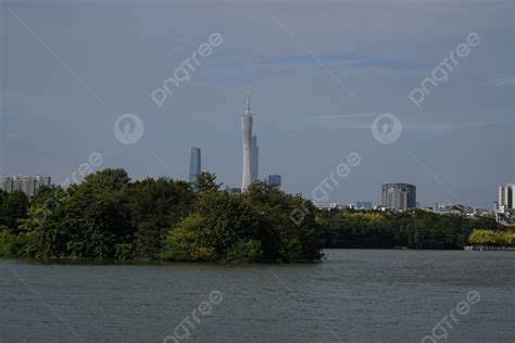 하이주 호수의 광저우 타워 관광 여행 관광 투어 배경 일러스트 및 사진 무료 다운로드 Pngtree
