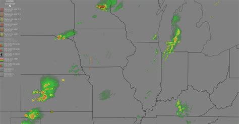 24 Hour Radar Mosaic With Watches And Warnings August 10 2020 Derecho