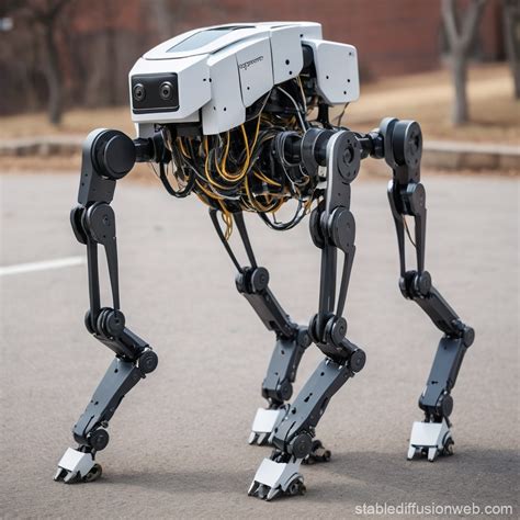 Boston Dynamics Inspired Four Legged Robot Stable Diffusion Online Boston Dynamics Inspired Four Legged Robot Stable Diffusion Online