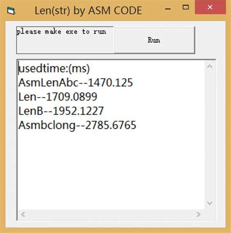 Running Speed Test Lenlenblstrlenwcopymemorygetmem4 Vbforums