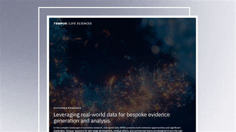 Tempus Data Solutions For Commercialization Tempus