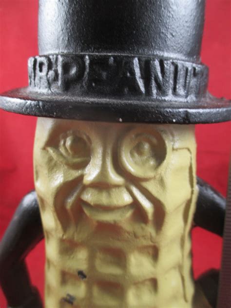 Mr Peanut Bank Cast Iron Lot Mr Peanut Statue For Planters Nut