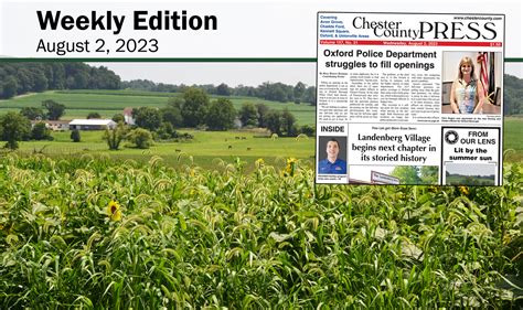 Chester County Press August 2 Edition Chester County Press