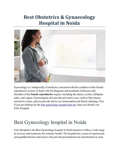 Ppt Best Obstetrics And Gynaecology Hospital In Noida Powerpoint