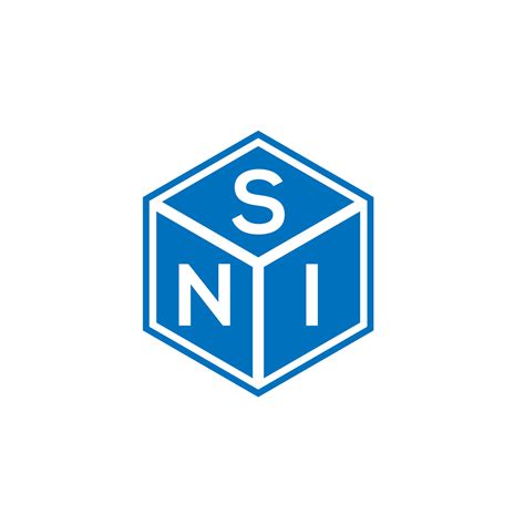 Sni Letter Logo Design On Black Background Sni Creative Initials